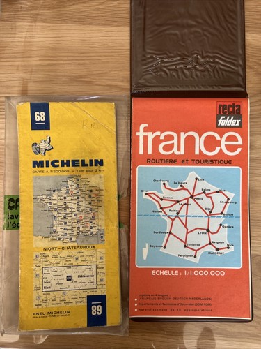 Carte MICHELIN 1925 n° 68 NIORT CHATEAUROUX Bibendum au cigare - Ref ...