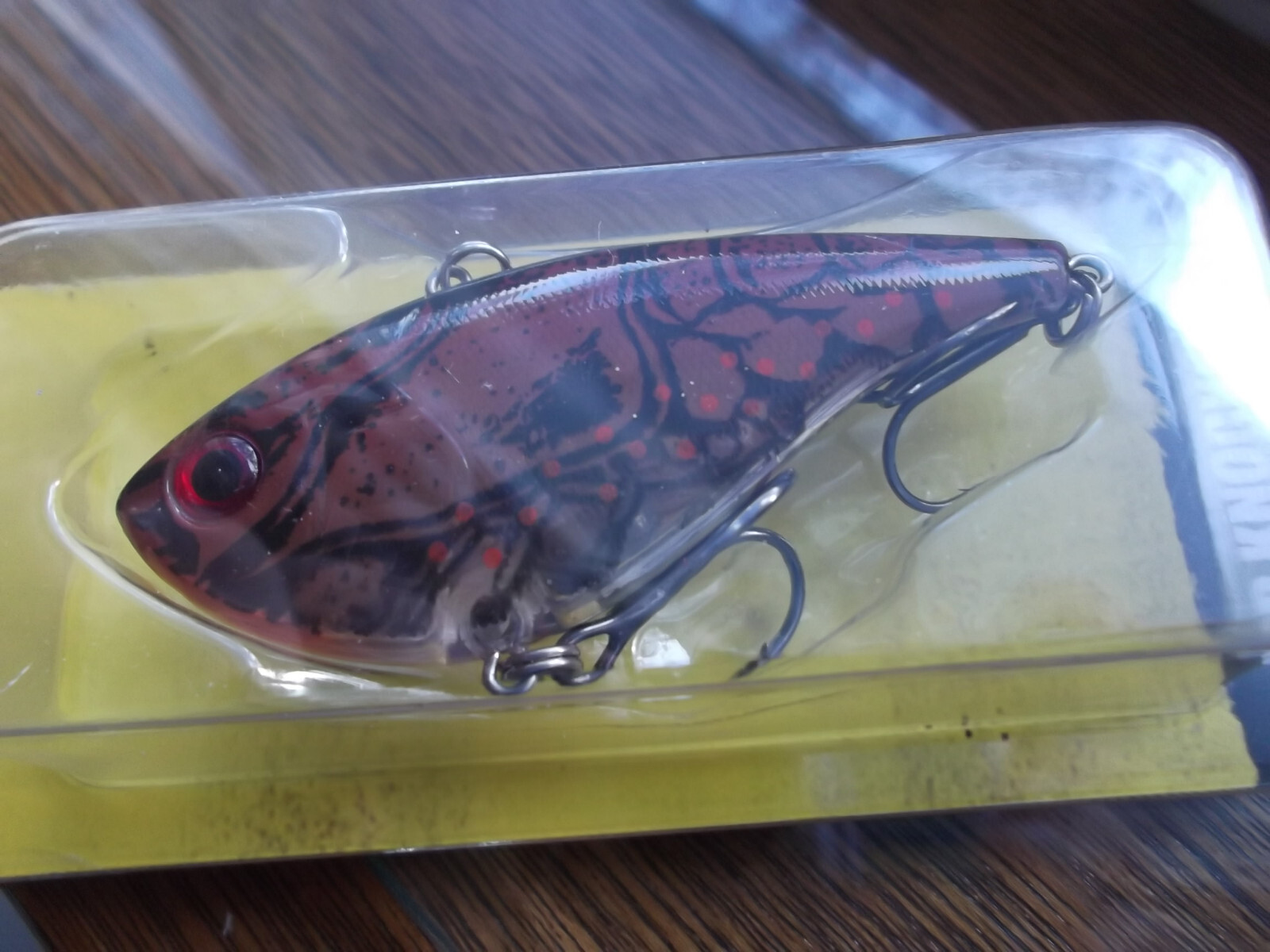 Older Booyah Hard Knocker Rattle Bait XR75 3" 3/4oz. 09 Ghost Red Craw ...