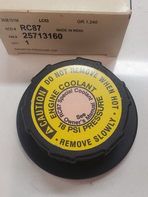 ACdelco RC87 Coolant Reservoir Surge Tank Cap | eBay