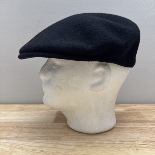 Extra Large Black Kangol Newsboy Cap Pure Wool British Peebles | eBay