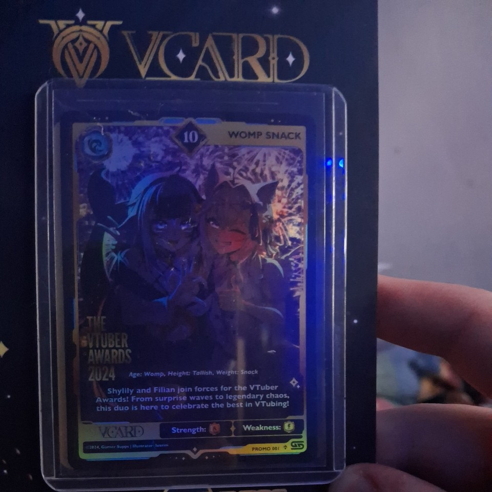 Womp Snack Full Art 10 - Shylily + Filian Gamer Supps VCard Vtuber ...