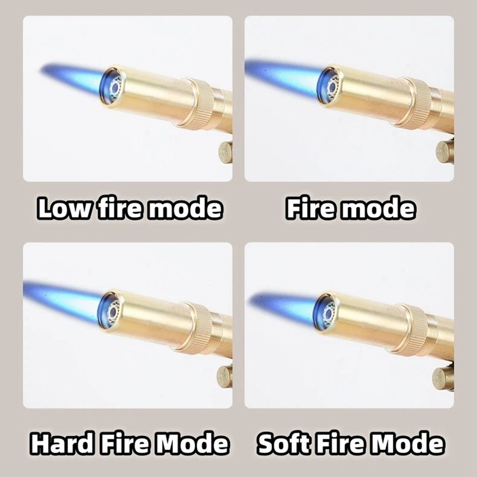 Welding Torch Gas Burner Flame Tool Blower Pure Copper Gas Welding ...