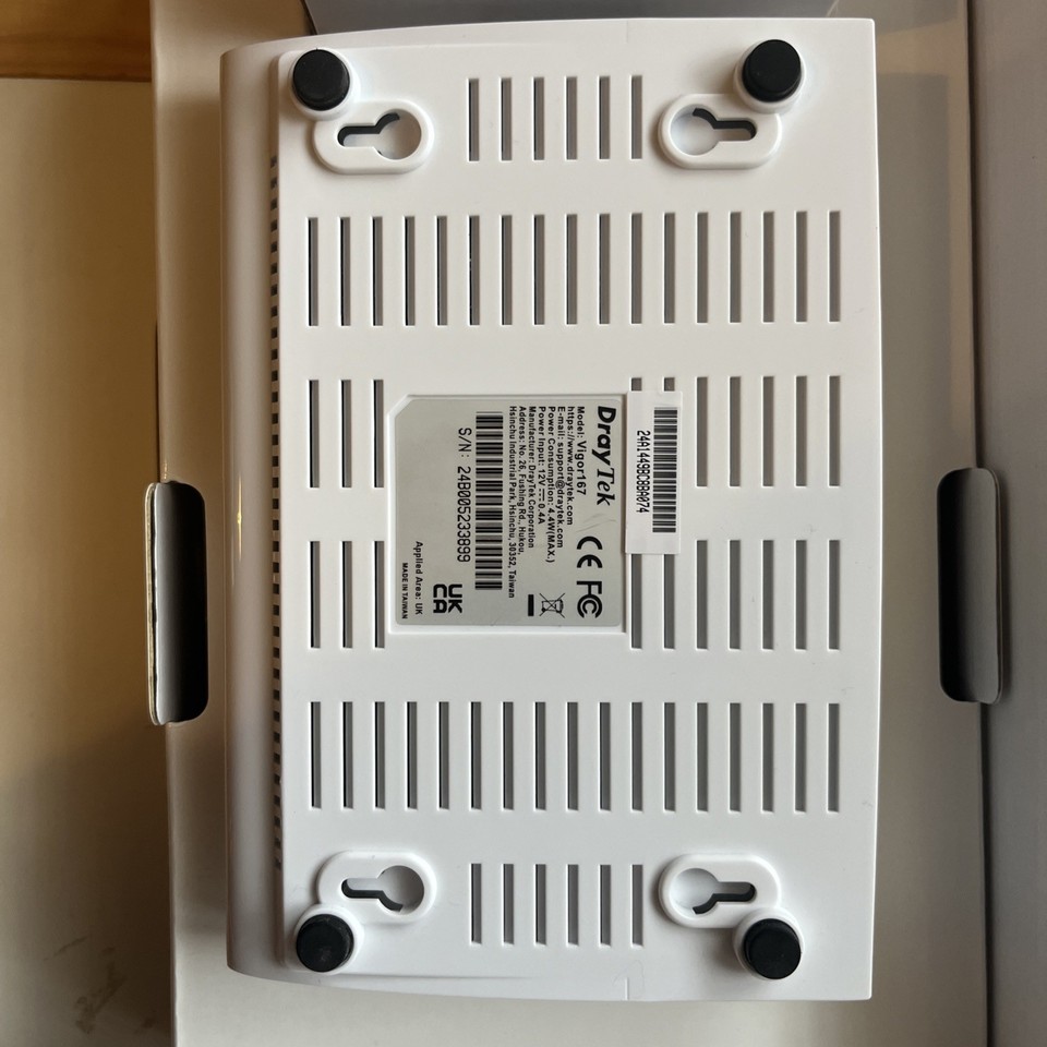 DrayTek Vigor167 VDSL Modem Boxed with Instructions and Power Supply ...