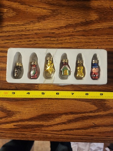 Vintage Mera Vic Miniature Mica Glass Christmas Ornaments NEW | eBay
