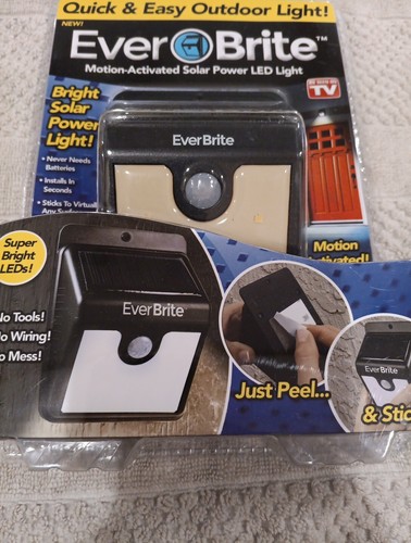 Ever Brite Deluxe Motion-Activated Solar LED Light. Quick & Easy ...