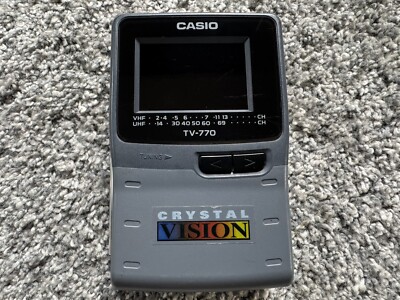 Vintage Casio TV-770B Crystal Vision Portable Color Pocket Mini ...