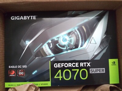 NEW IN BOX - GIGABYTE NVIDIA RTX 4070 SUPER EAGLE OC GRAPHIC CARD GPU ...