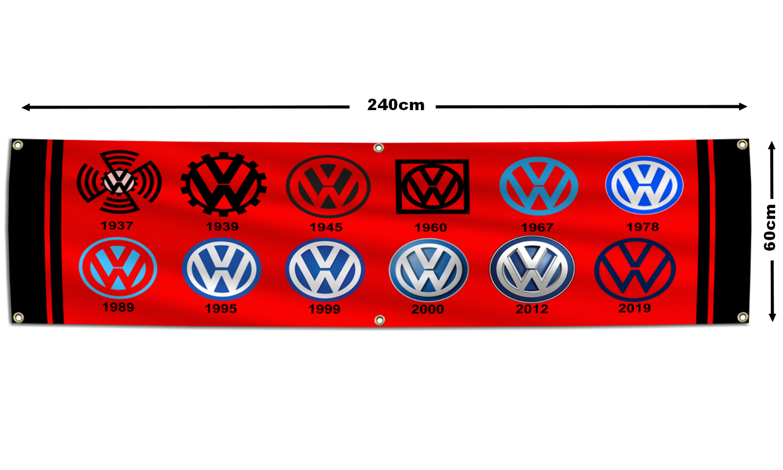 Volkswagen Banner 2X8Ft Flag VW Gti German Automobile Racing Car Garage ...