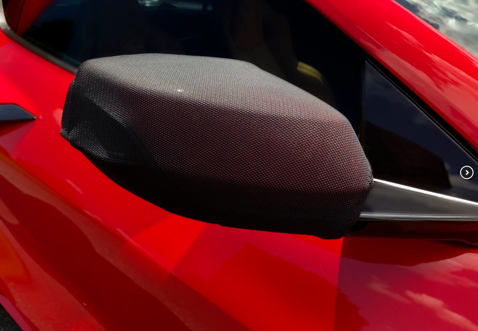 2020 -2024 C8 Corvette Front Bumper Nose Mask + MIRROR Bras Mesh ...