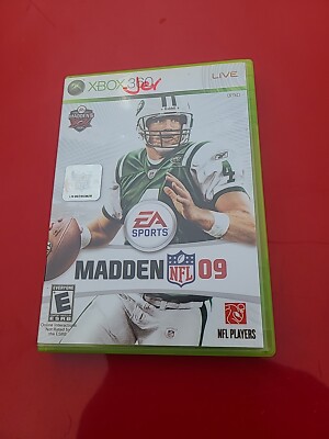 XBOX 360 MADDEN 09 RARE NY JETS JERSEY ORIGINAL COVER ART Complete | eBay