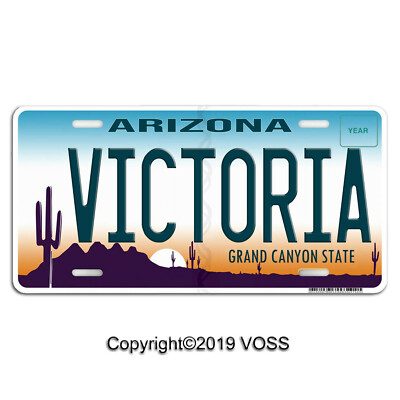 Arizona Personalized Name Custom Aluminum Vanity Car License Plate ...