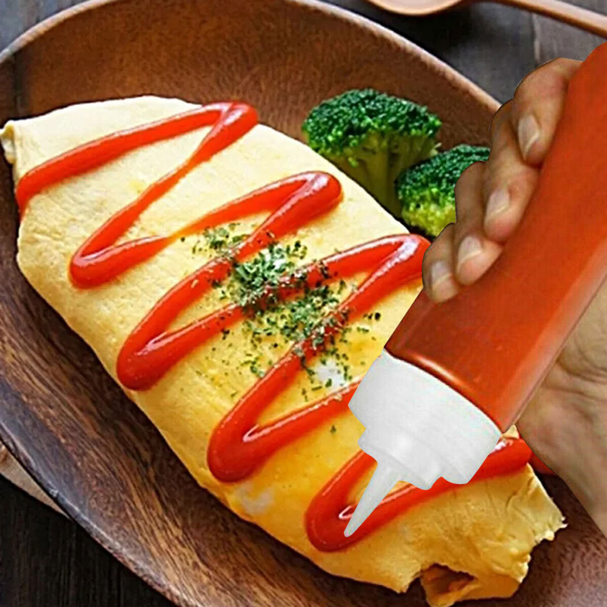 5pcs Plastic Clear Squeeze Squeezy Sauce Bottle Mayo Dispenser Bottles ...