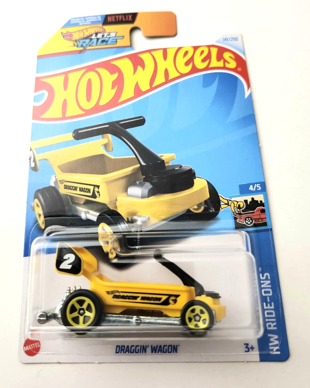 Hot Wheels Draggin Wagon Yellow #141 141/250 - 2024 HW Ride-Ons ...