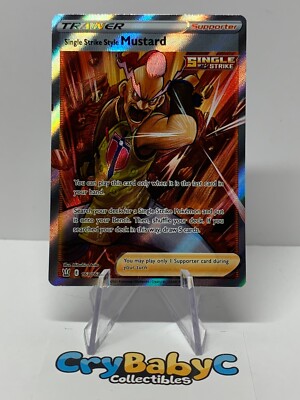 Pokemon Single Strike Style Mustard 163/163 Battle Styles SWSH FULL ART ...