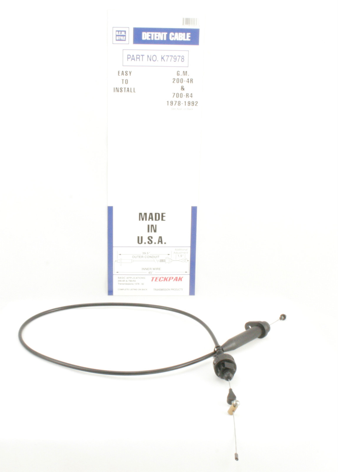 Fits Chevy 700R4 2004R Transmission Kickdown Throttle TV Detent Cable ...
