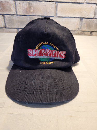 Vintage 1993-94 Scorpions World Tour Snapback Hat, Rare Hard Rock Band ...