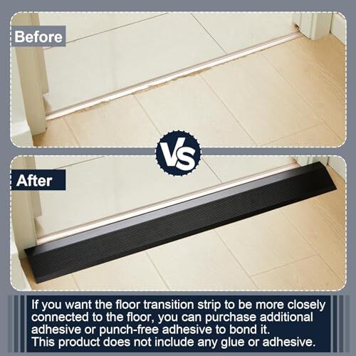 2 Pcs Aluminum Floor Transition Strip 36 Inch, Threshold Ramps for ...