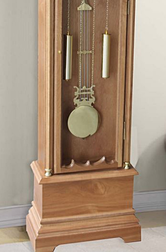 Traditional Grandfather Clock, Roman Numerals, Pendulum, Chimes, Glass ...