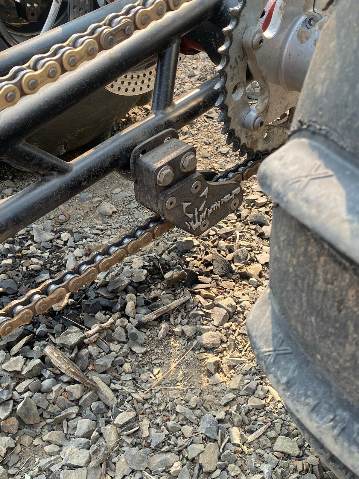 BANSHEE REAR CHAIN GUIDE SLIDER SWINGARM 1987-06 FITS TYSON LONESTAR ...