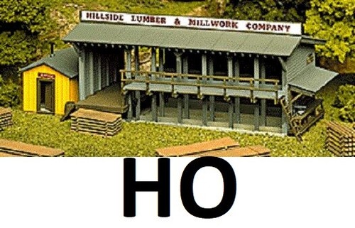 HO Scale - Lumber Yard & Office Building Kit ATL-750 | eBay