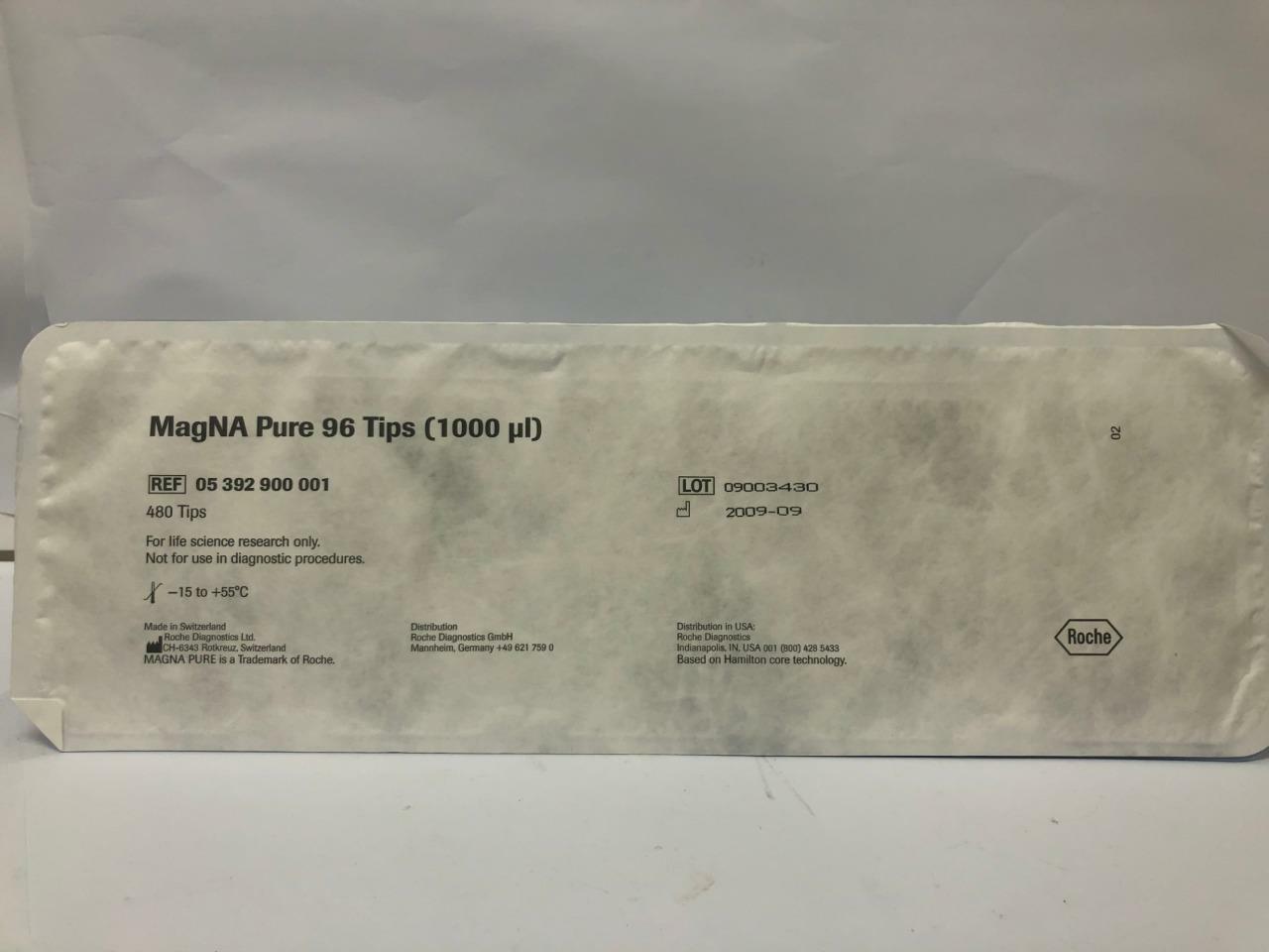 MagNA Pure 96 Tips 1000 ul *BOX OF 480* REF 05392900001 | eBay