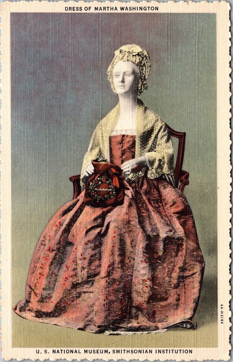 How Did Martha Washington Dress Vintage Floor Length Dress Colonial