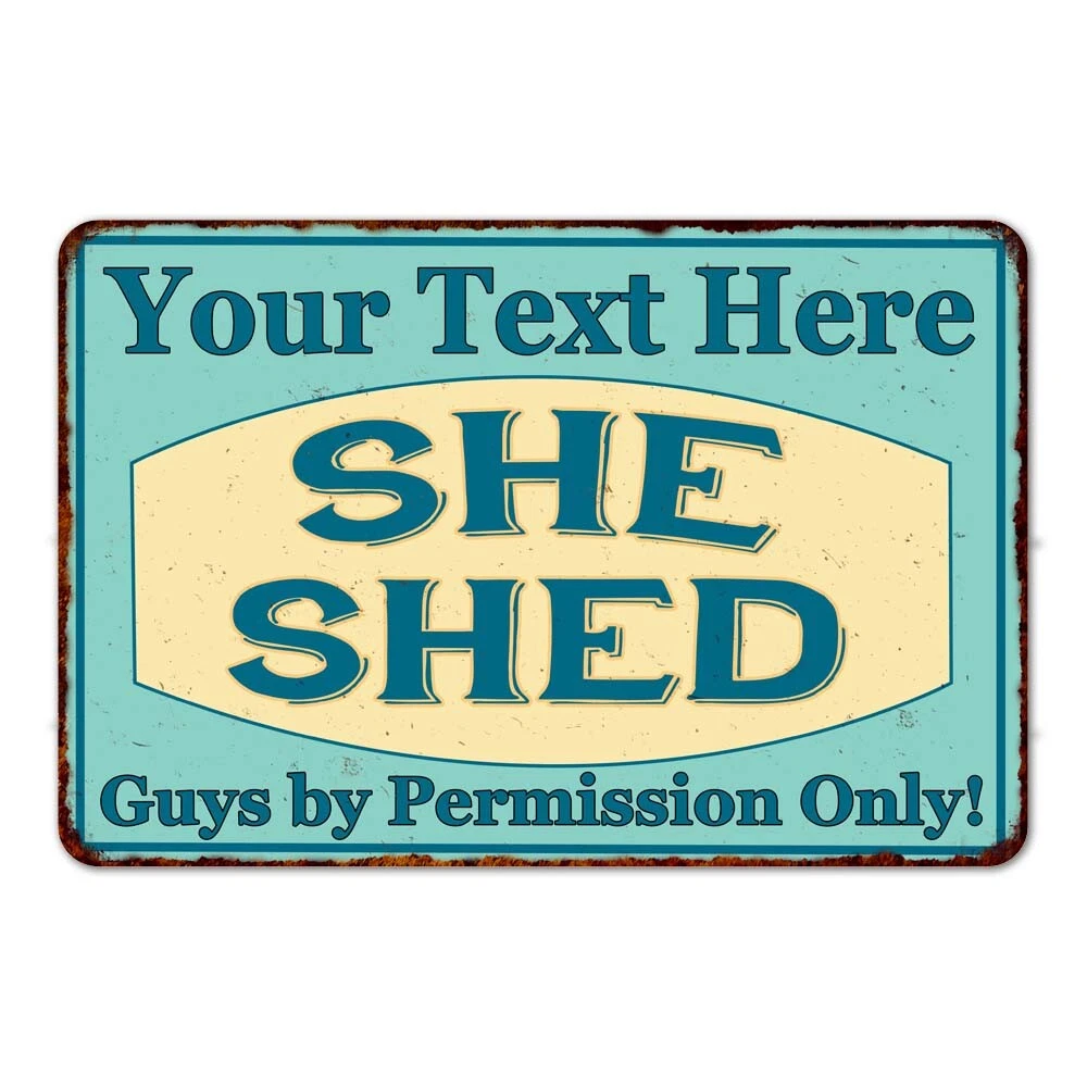 Personalized Woman Cave Signs