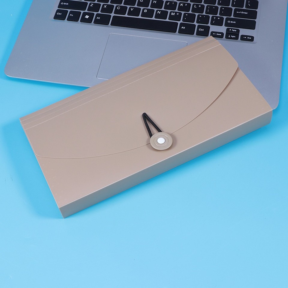 2pcs Simple Design Document File Folder Portable Elastic Band Plastic ...