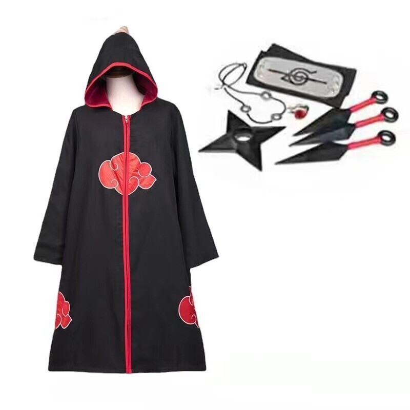 Naruto Kakashi Sasuke Itachi Pain Akatsuki Cloak Hokage Anime Cosplay ...