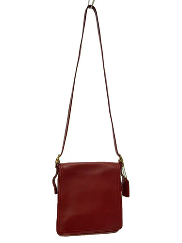 COACH Shoulder Bag Leather RED 9821 | eBay Australia