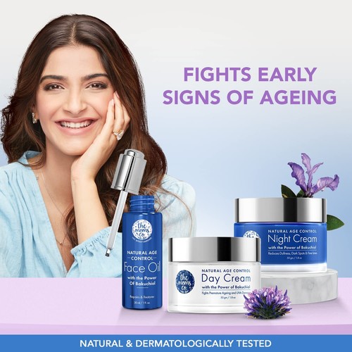 The Moms Co Natural Age Control Face Serum Reduce Fine Lines & Wrinkles ...