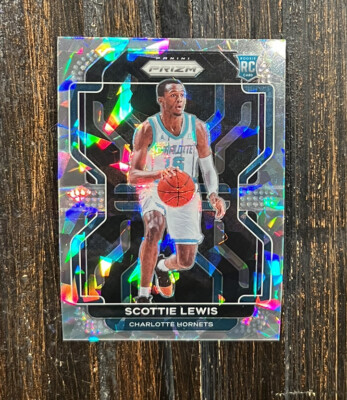 SCOTTIE LEWIS ROOKIE SILVER PRIZM CRACKED ICE 2021-22 PANINI PRIZM #287 ...