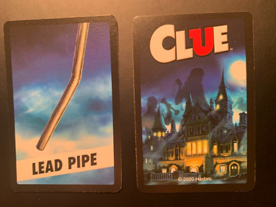 Clue 2020 LEAD PIPE Weapon Card CLASSIC MYSTERY GAME by Hasbro | eBay