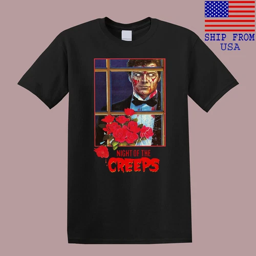 Night Of The Creeps Horror Movie Men's Black T-Shirt Size S-4XL | eBay