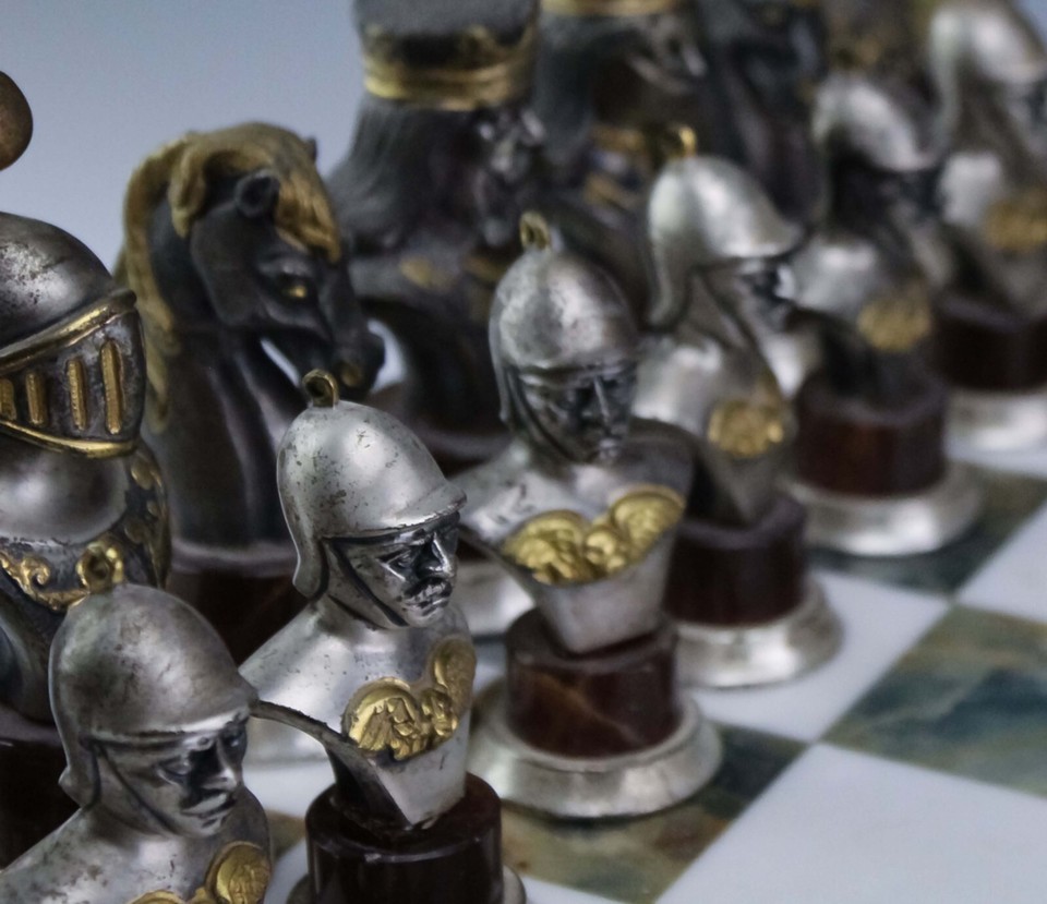 Authentic late 20th century Giuseppe Vasari Chess Set (no board) | eBay
