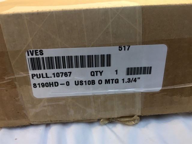 Ives 517 Pull 10767 8190HD-0 US10B MTG 1-3/4" Door Pull for sale online ...