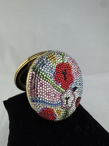 Judith Leiber Crystal Gold Pop ART Red Blue Green Powder Compact ...