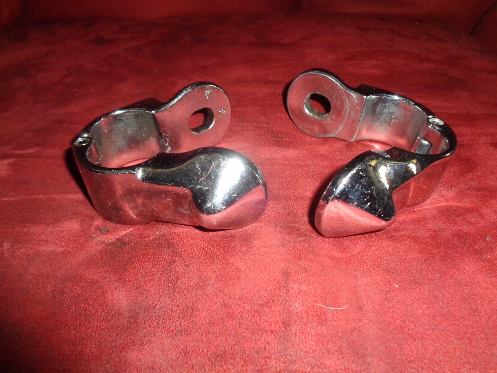 harley 50829-07a set of 2-chrome adjustable high way foot peg mounting ...