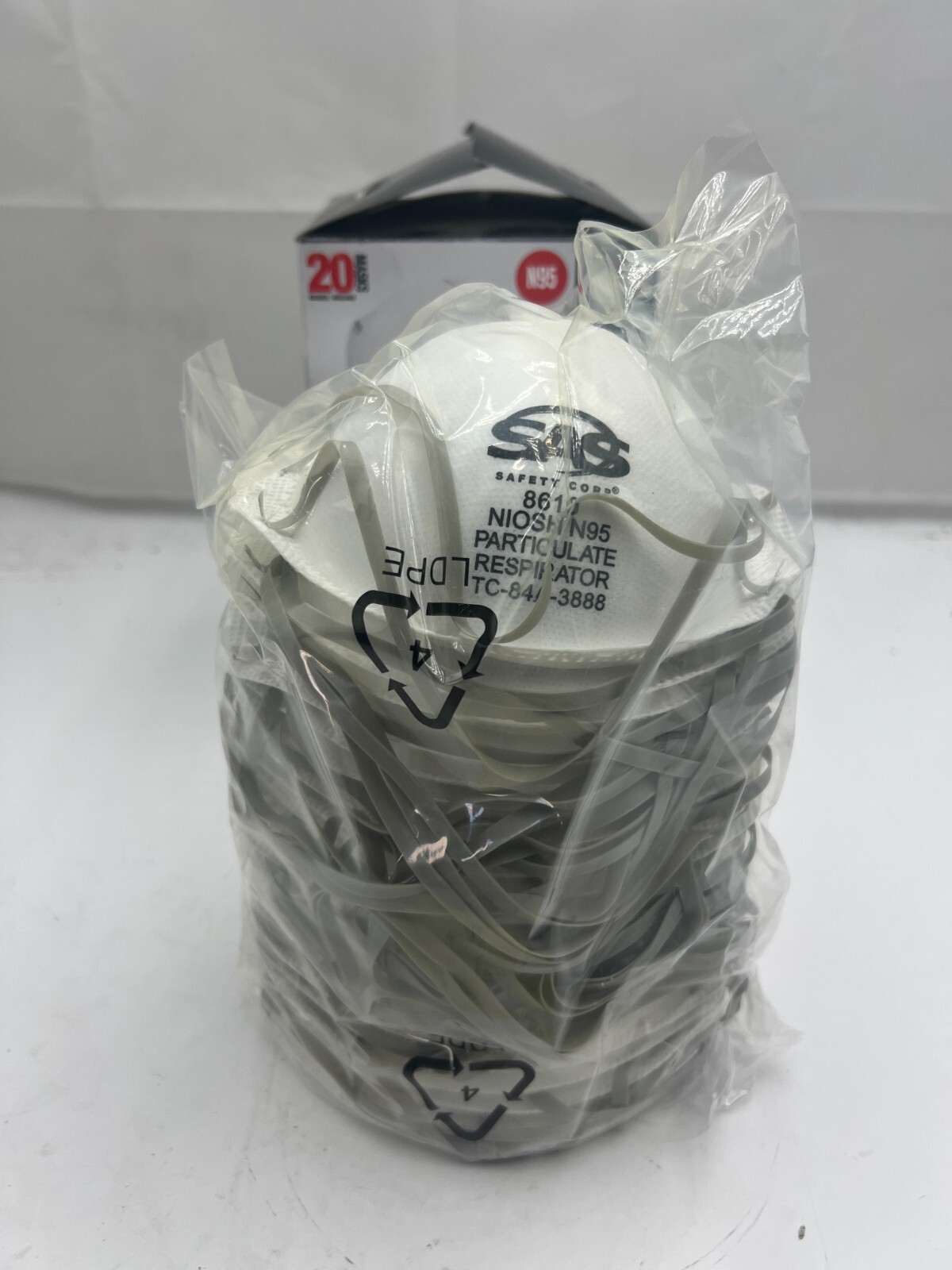 2 Boxes of 20 - SAS 8610 N95 Particulate Respirator Mask , White | eBay