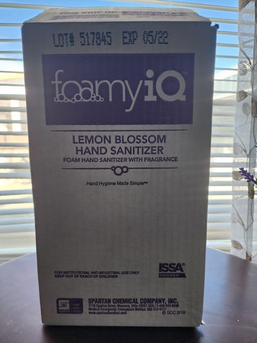 24 FoamyiQ® Sanitizer Foam 42OZ 1.25L Lemon Blossom Refills Foamy IQ ...