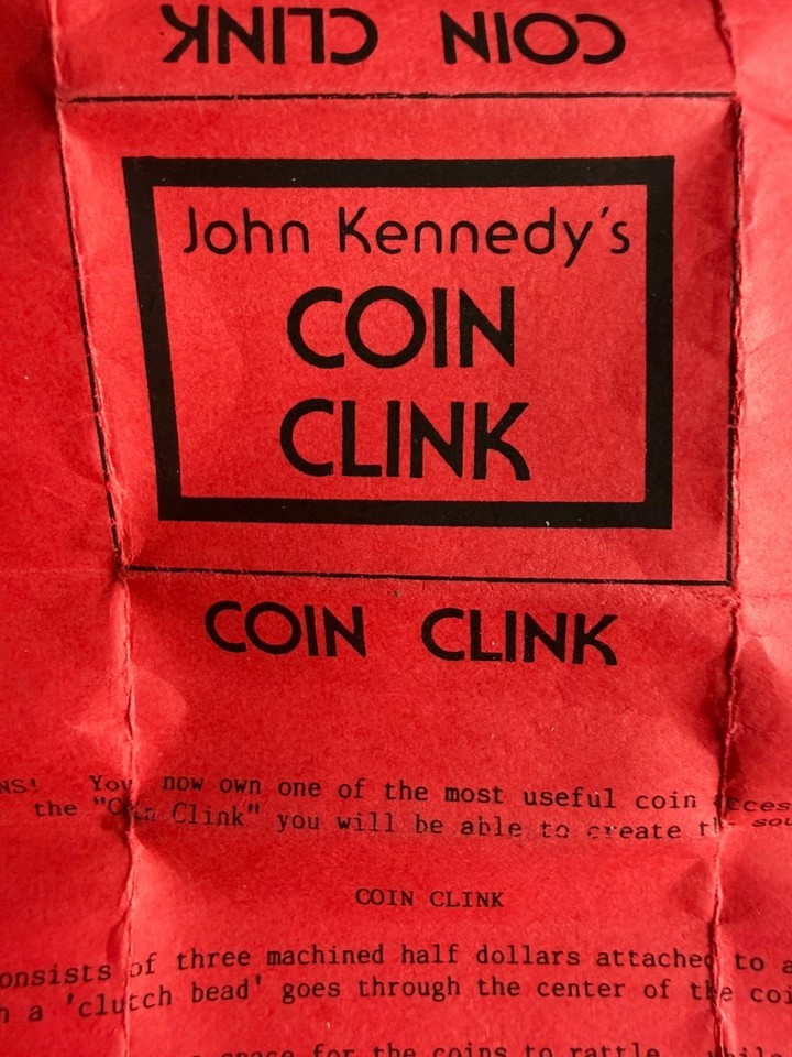 🔥EXTREMELY RARE John Kennedy “Coin Clink” Rattle Gimmick Coin Magic🔥🔥 ...