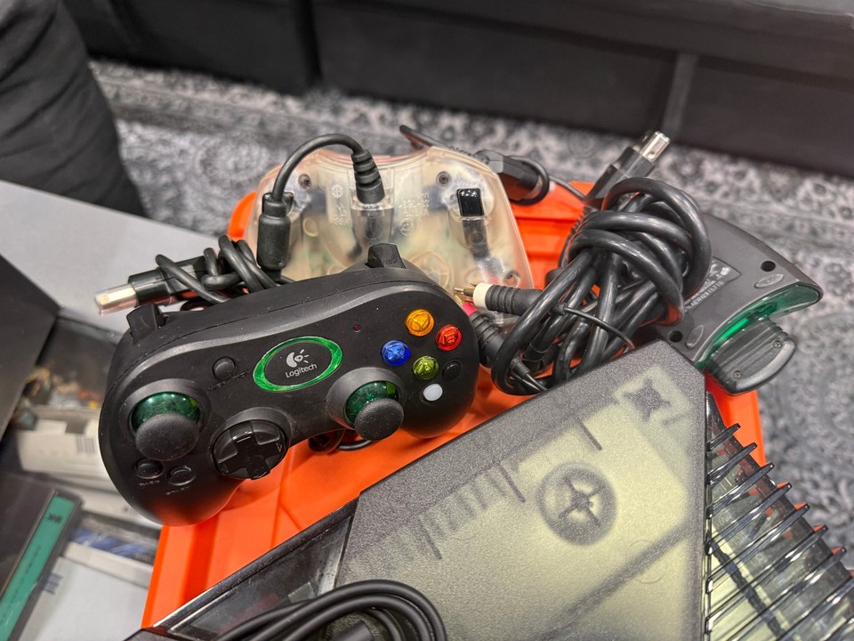 Clean Microsoft OG Xbox Original Black Clear Skeleton Console + Extra ...
