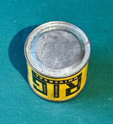 Rig Rust Inhibiting Grease Tin Can Empty Gun Cleaning Yellow Black 50's ...