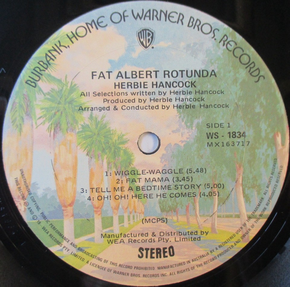 Herbie Hancock – Fat Albert Rotunda - Very Rare Mid 1970's Australia ...