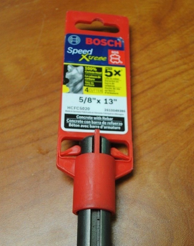 Bosch SpeedXtreme 5/8-in x 13-in Carbide SDS-Max Masonry Drill Bit for Concrete | eBay