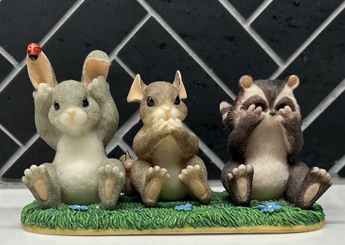 Charming Tails "Hear, See, and Speak no Evil" Fitz & Floyd 89/717 | eBay