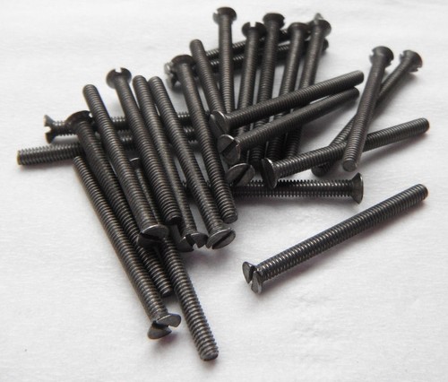 BA COUNTERSUNK STEEL SLOTTED SCREWS 2BA 4BA 5BA 6BA 7BA 8BA 10BA Pack ...