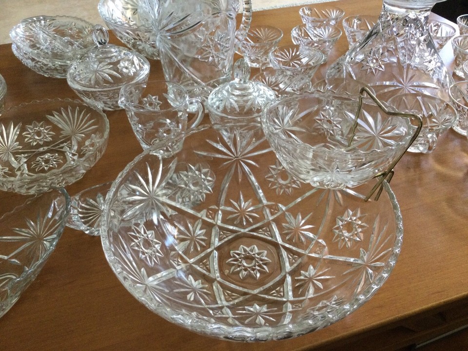 Vintage Anchor Hocking Prescut Star Pattern Large Collection of ...