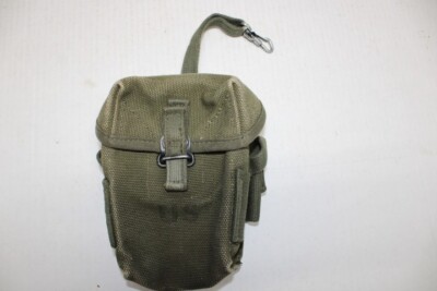 US Military Issue Vietnam Era Army USMC Rifle Magazine Pouch OD Green ...