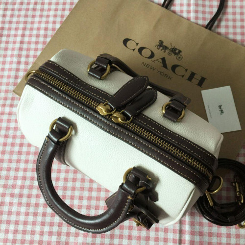 COACH Ruby Satchel 25 Color Block Handbag Shoulder Bag C8530 Outlet New ...